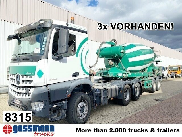 Mercedes-Benz, Arocs 3343 S 6x4, mit Auflieger Liebherr