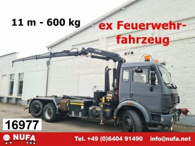 Mercedes-Benz, SK 2531/6x2/4, Meiller Kran MK 76RS 2 und