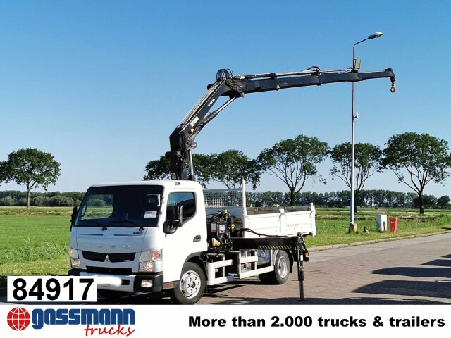 Mitsubishi, Canter Fuso 7C18 4x2, Hinterkipper, Kran Hiab XS