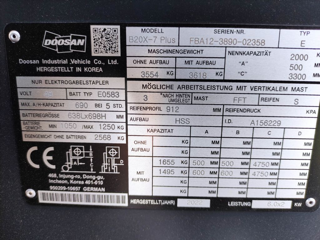 Doosan, B20-X7 (Plus)